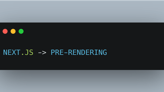 Concept Of Pre-Rendering In NextJs